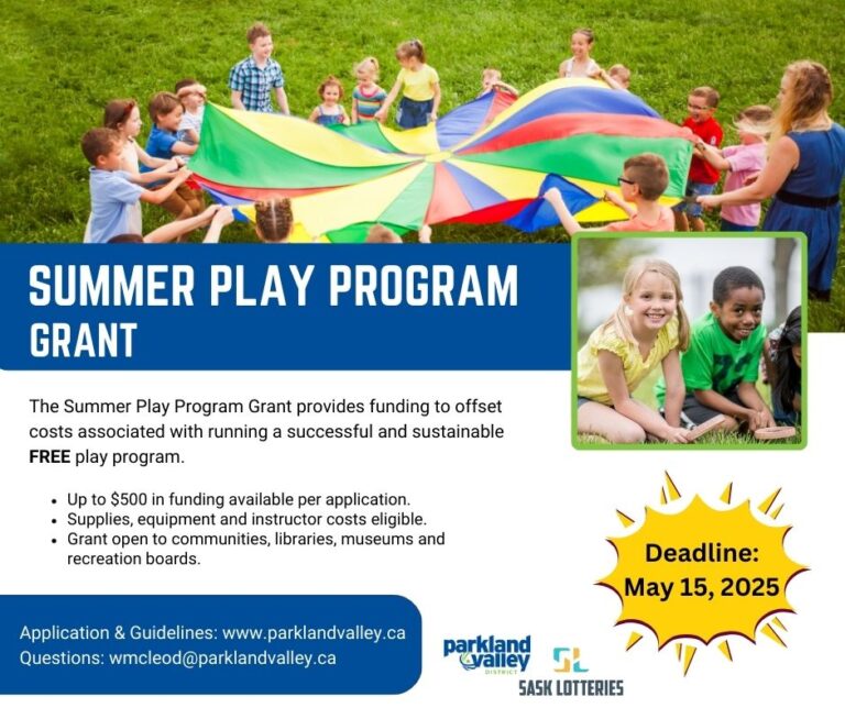 Summer Play Program Grant Deadline